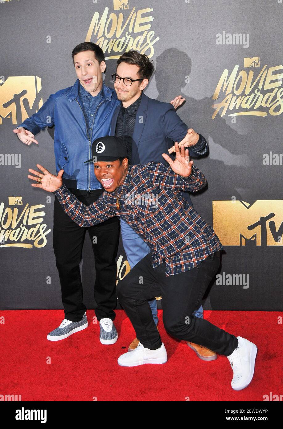 Andy Samberg and Jorma Taccone at the 2016 MTV Movie Awards at Warner ...