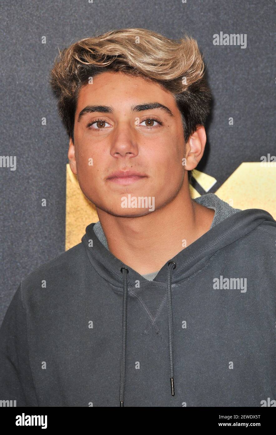 Daniel Lara attends the 2016 MTV Movie Awards at Warner Brothers ...