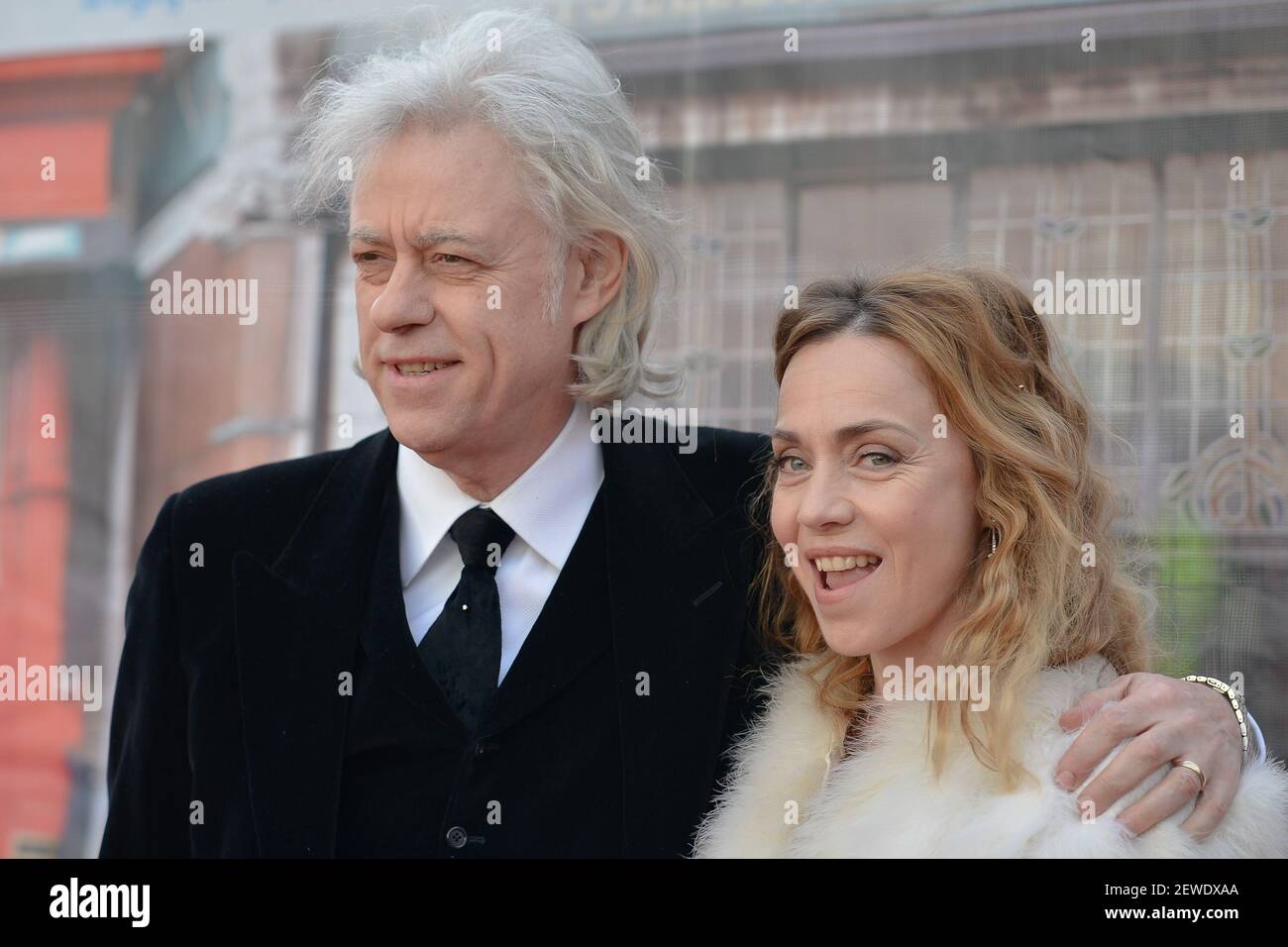 Bob Geldof and his wife Jeanne Marine attend the 2016 IFTA Film & Drama ...
