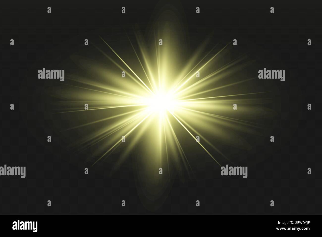 Glow isolated yellow light effect, lens flare Stock Vector Image & Art ...
