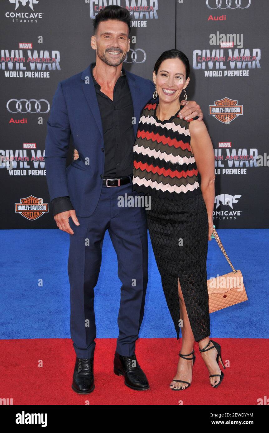 (L-R) Frank Grillo and Wendy Moniz arrives at Marvel's "Captain America ...