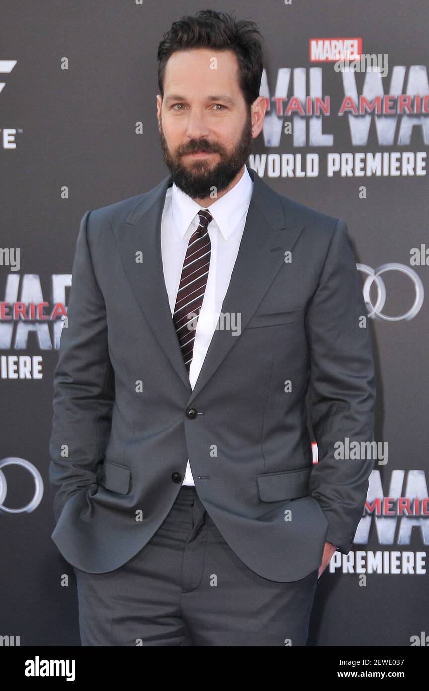 Paul Rudd arrives at Marvel's "Captain America: Civil War" Los Angeles ...