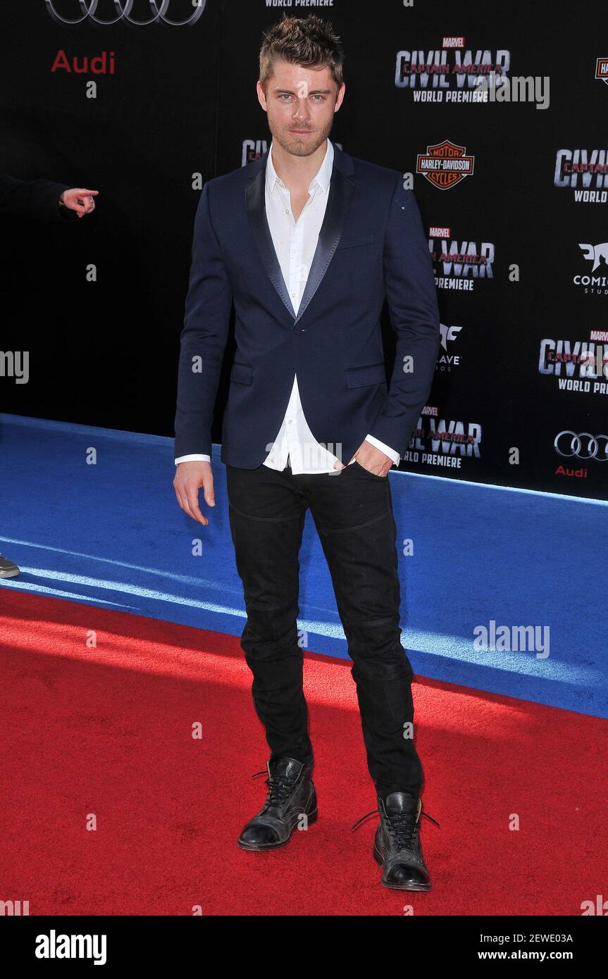 Luke Mitchell arrives at Marvel's "Captain America: Civil War" Los ...