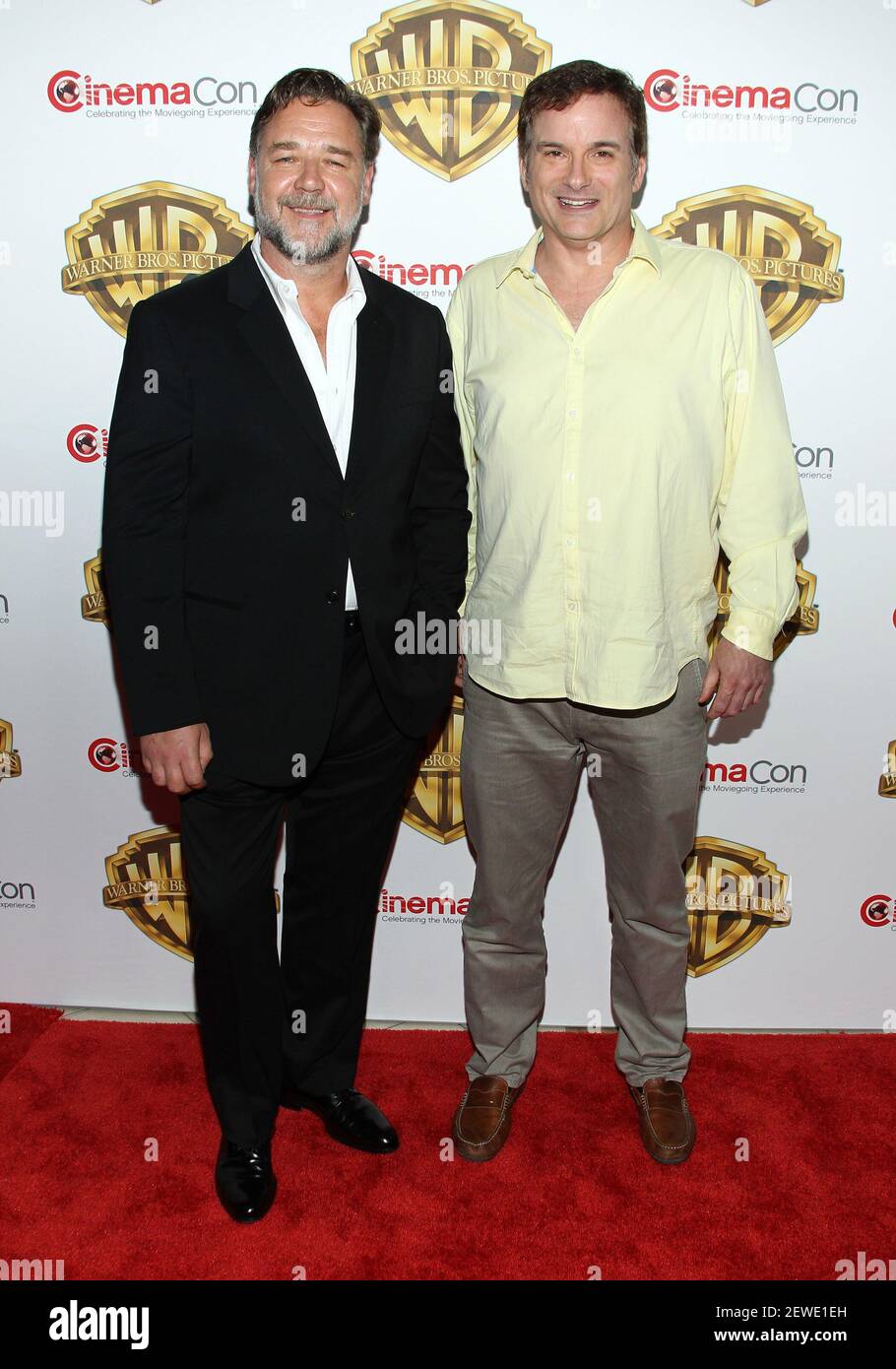 Russell Crowe and Shane Black attend the Warner Bros. Pictures ...