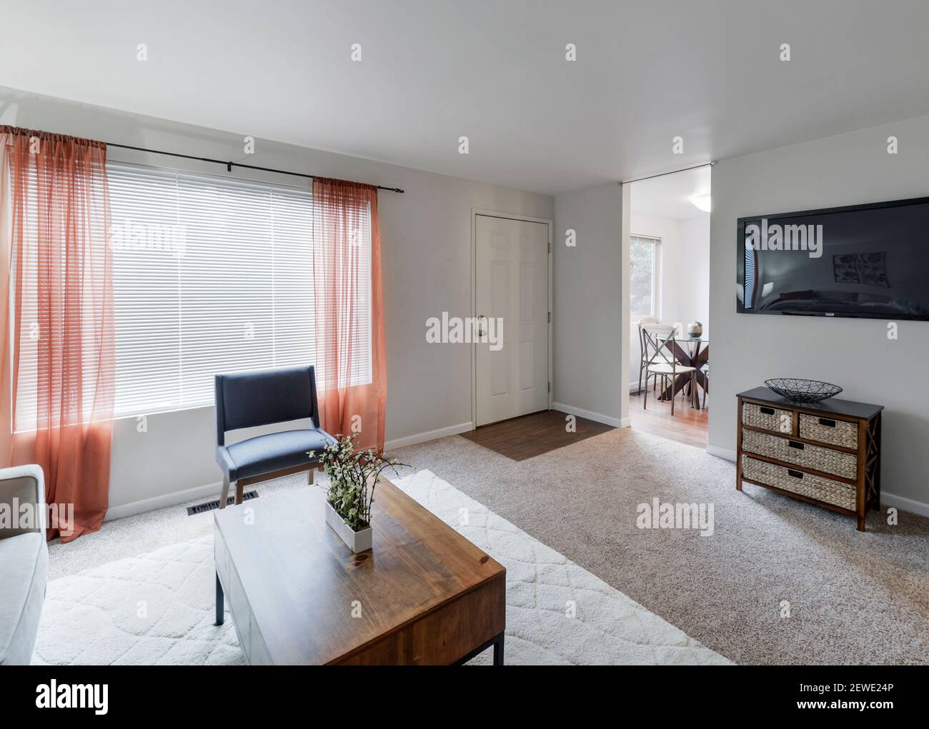 Modern residential living room interior Stock Photo - Alamy