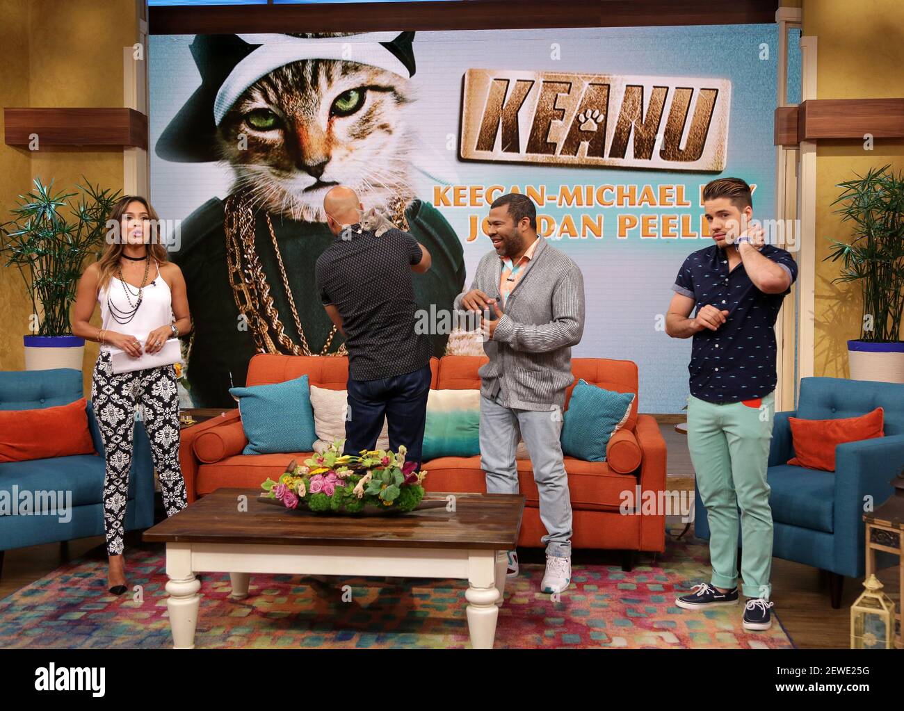 MIAMI,FLORIDA - APRIL14: Karla Martinez, Keegan-Michael Key, Jordan ...