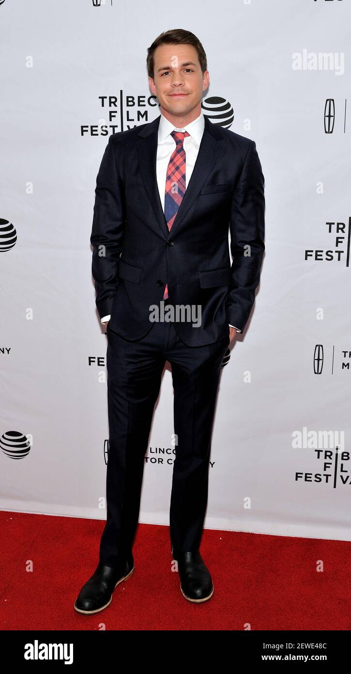 Actor Johnny Simmons attends The Phenom premiere at the Tribeca Film ...