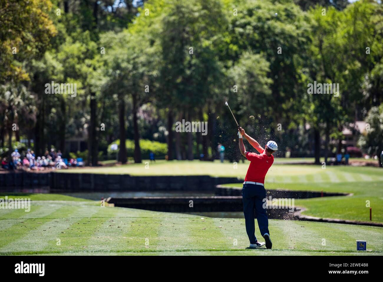Golfer Bryson DeChambeau during the RBC Heritage PGA Tour on Sunday Apr. 17, 2016 at Harbour ...