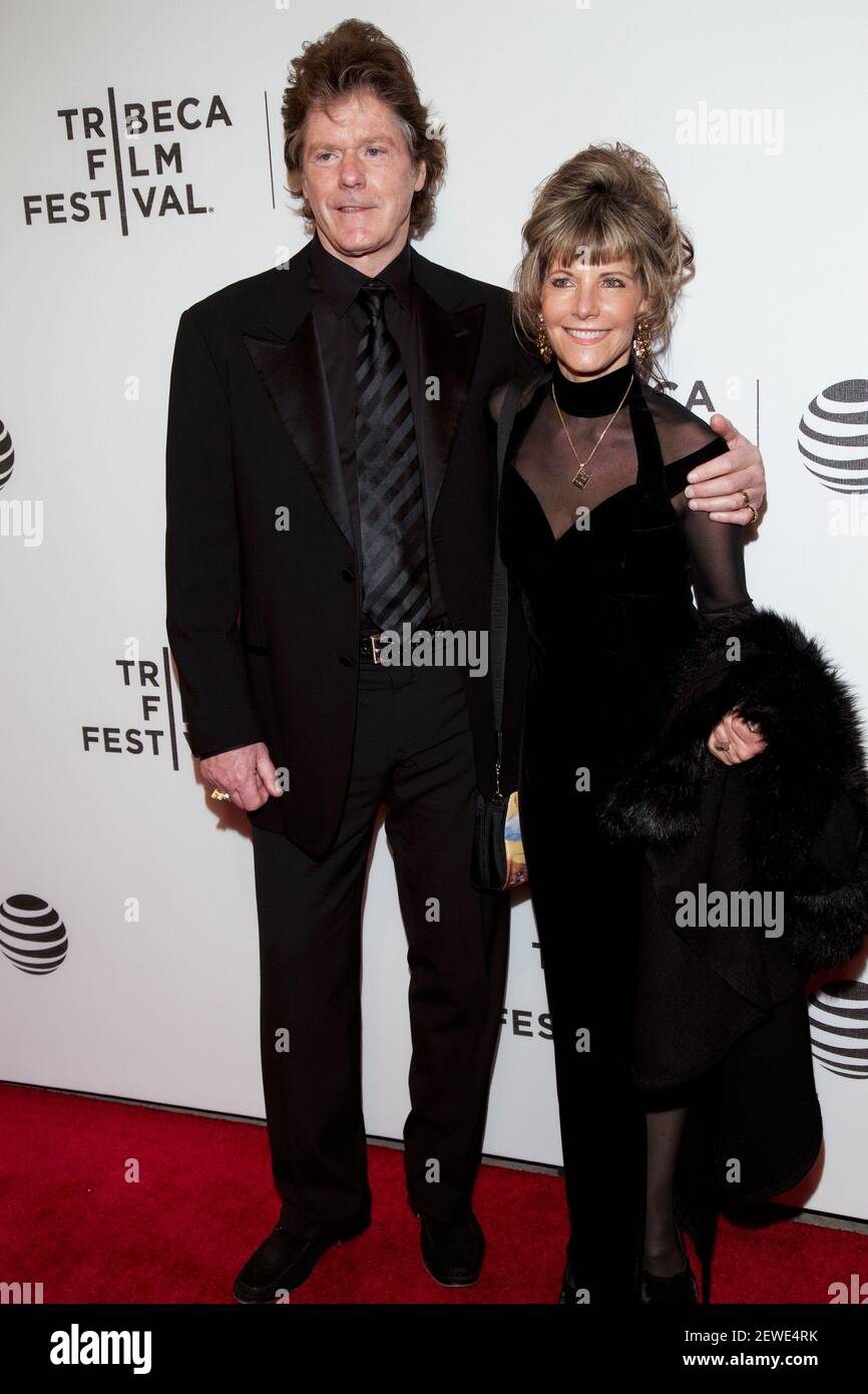 Jerry Schilling and wife attend the 'Elvis & Nixon' Premiere during the ...