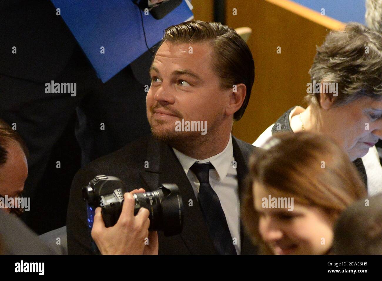 Actor Leonardo DiCaprio, designated UN Messenger of Peace, attends the ...
