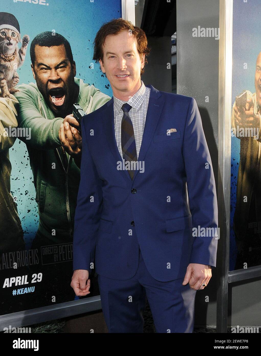 Rob Huebel arriving for the Warner Bros premiere of "Keanu" held at ...