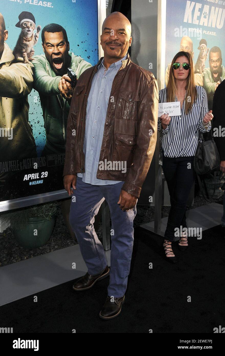David Allan Grier arriving for the Warner Bros premiere of "Keanu" held ...
