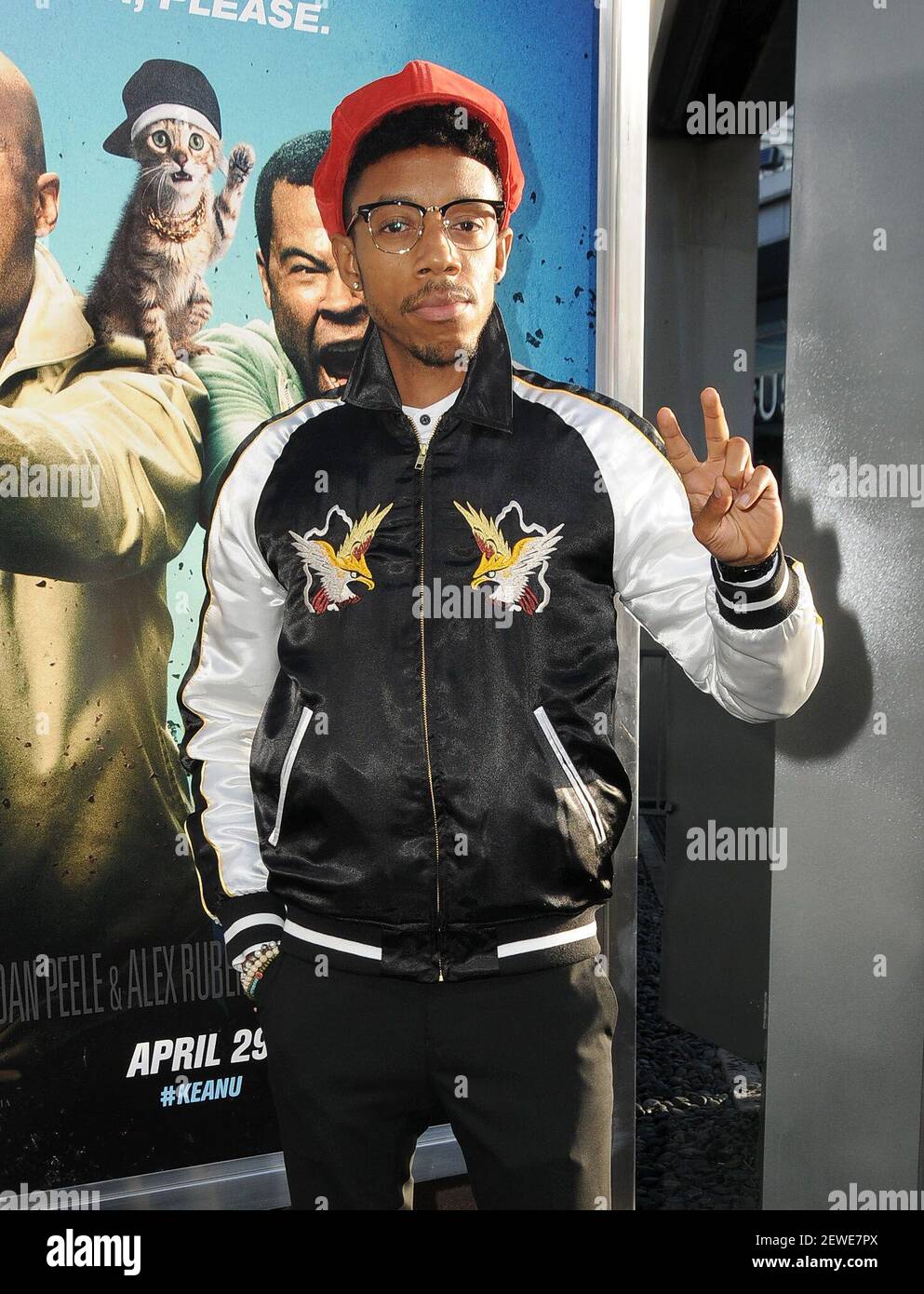 Darrell Britt-Gibson arriving for the Warner Bros premiere of "Keanu ...