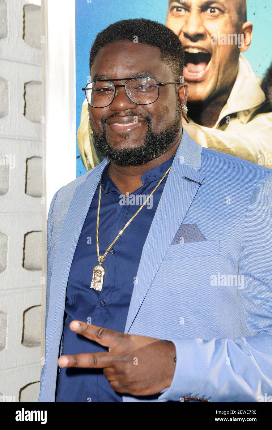 Lil Rel Howery arriving for the Warner Bros premiere of "Keanu" held at ...