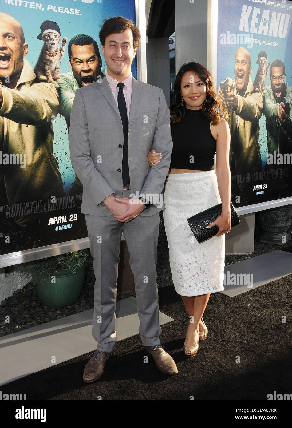 Alex Rubens arriving for the Warner Bros premiere of "Keanu" held at ...