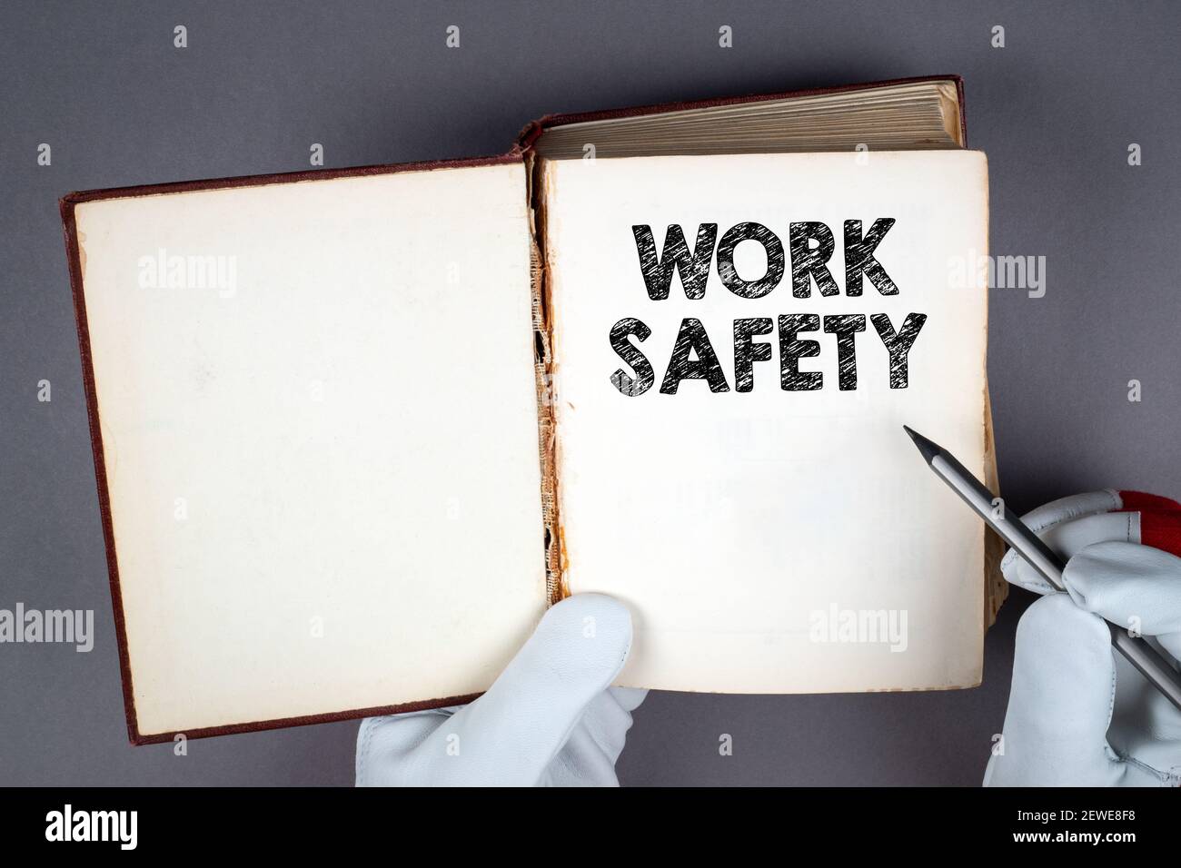 Health safety helmet book hi-res stock photography and images - Alamy