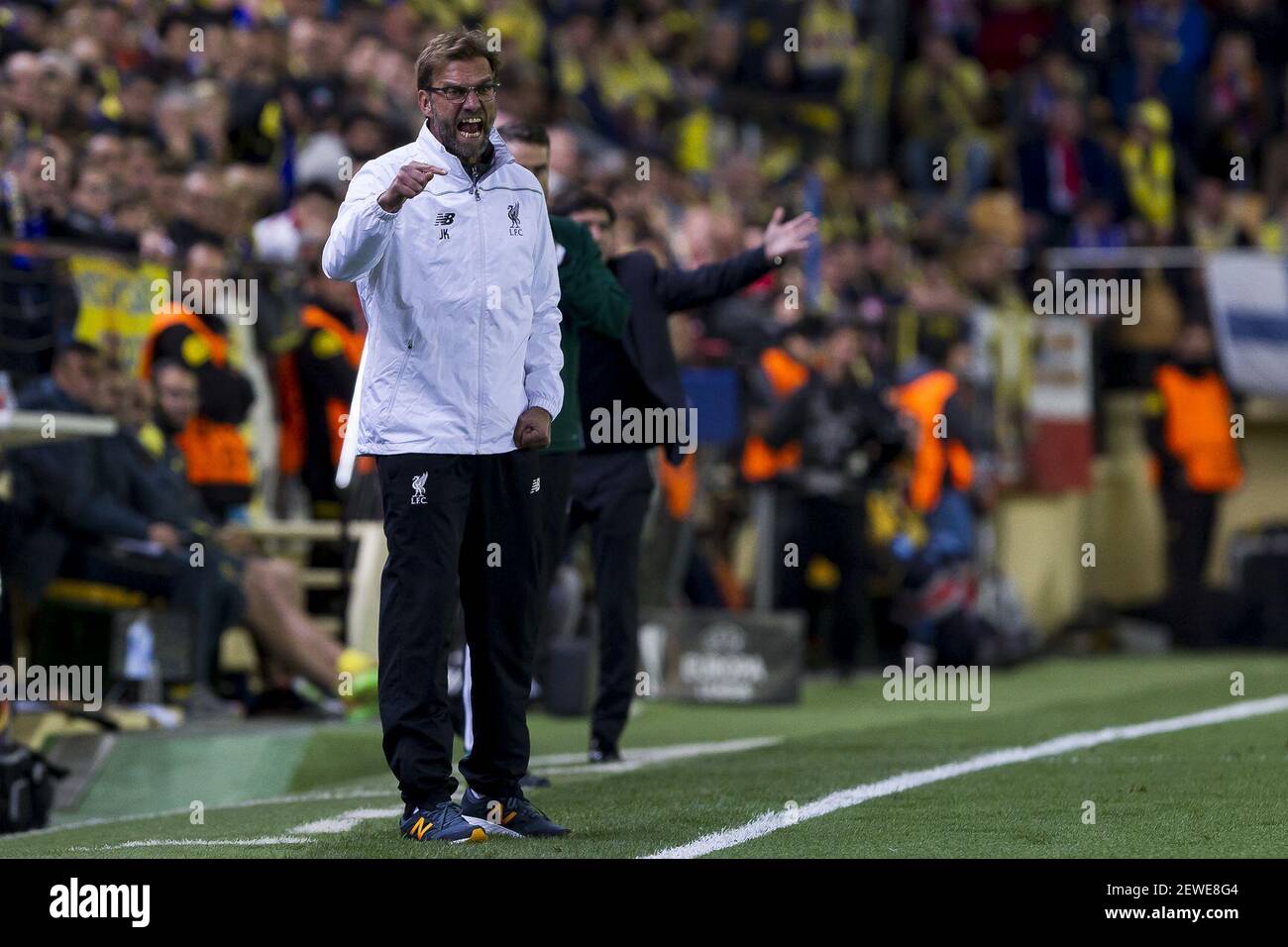 Head coach of Liverpool FC Jurgen Klopp during UEFA Europa League semi ...