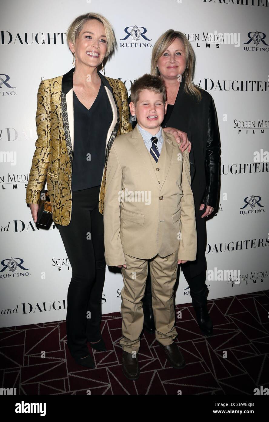 28 April 2016 - West Hollywood, California - Sharon Stone, Laird Stone ...