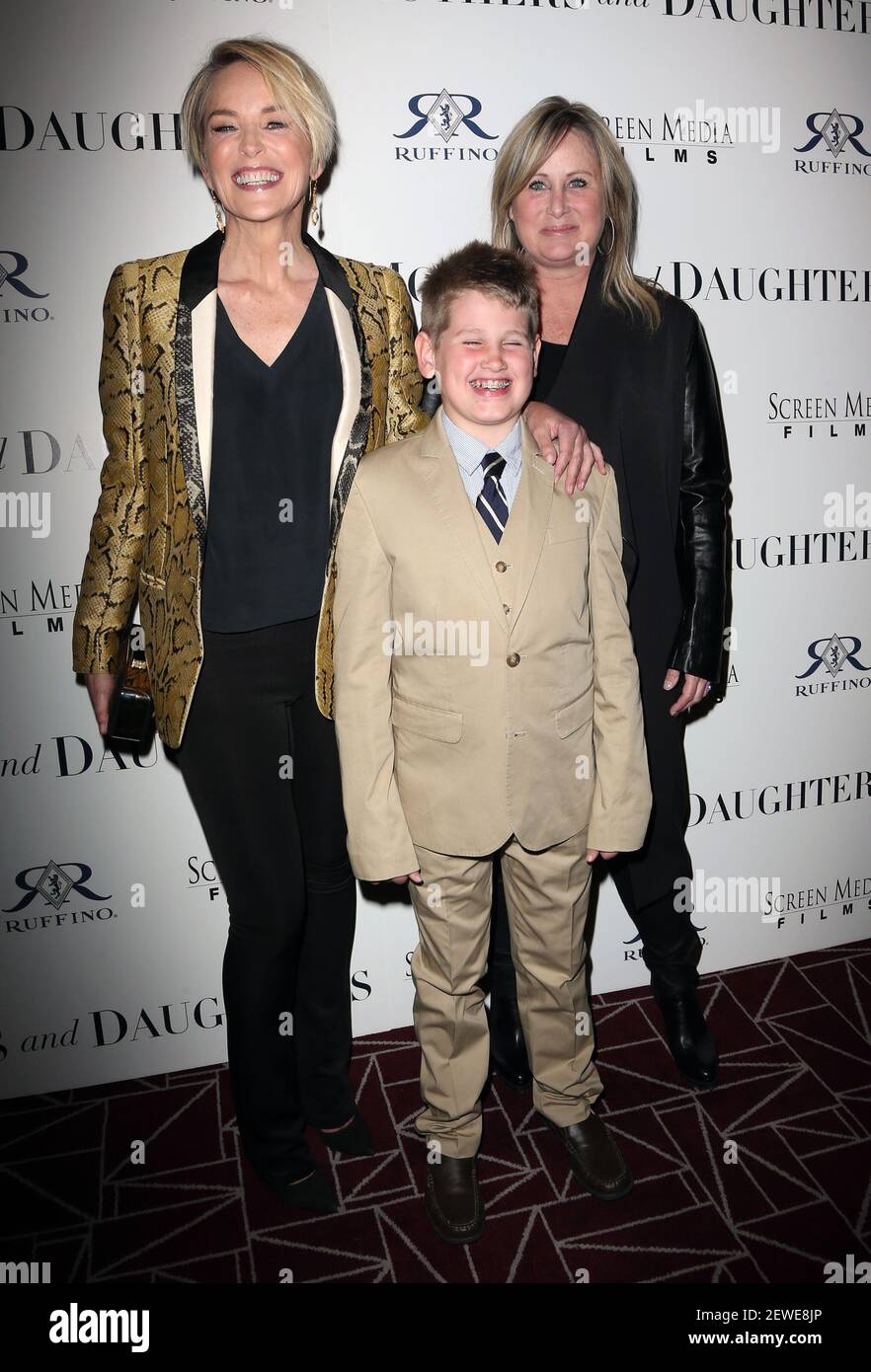 28 April 2016 - West Hollywood, California - Sharon Stone, Laird Stone ...