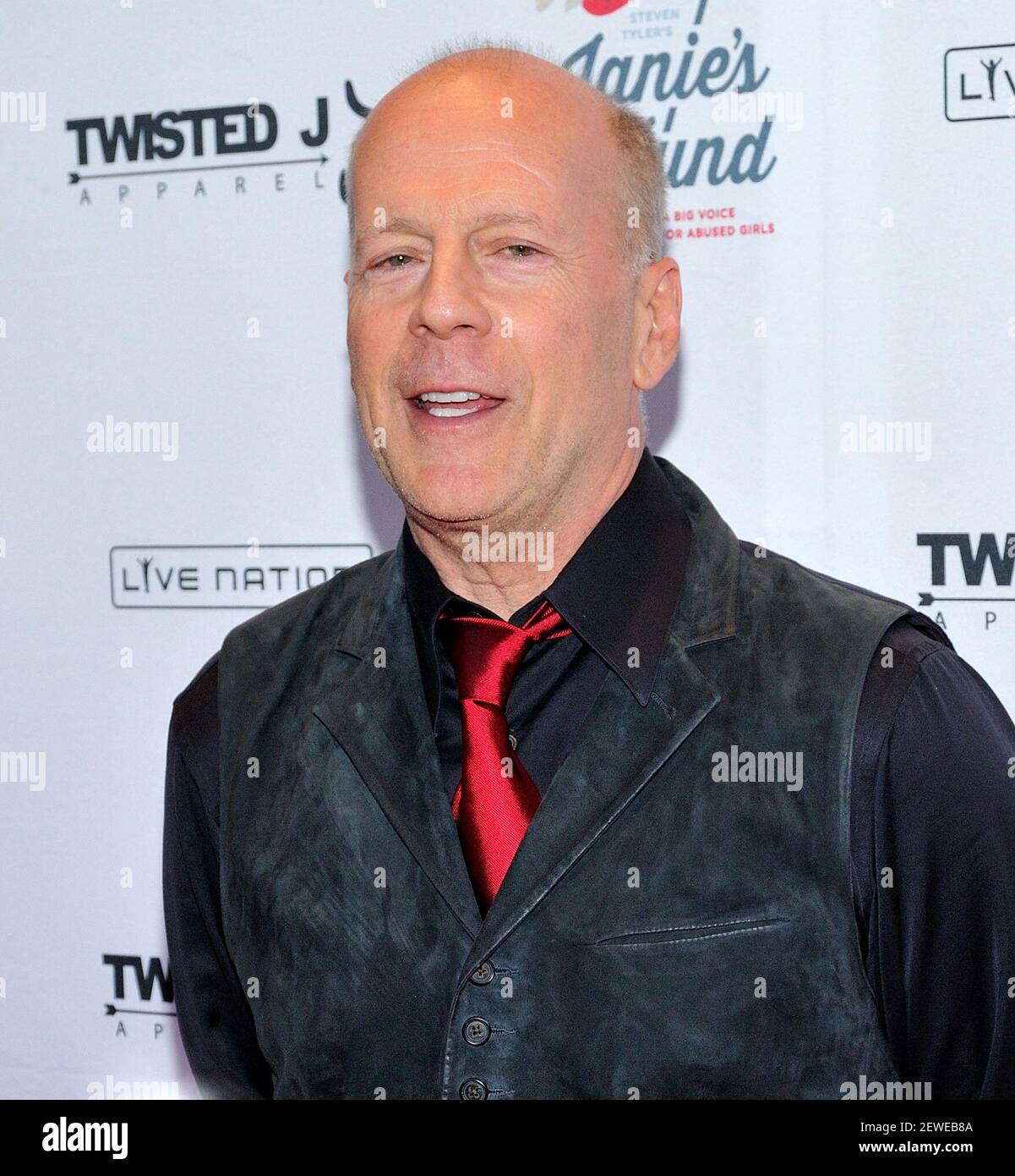 Actor Bruce Willis attends the Steven Tyler...Out on a Limb concert to ...
