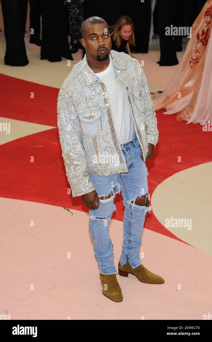 Kanye West attending the Metropolitan Museum of Art Costume Institute ...