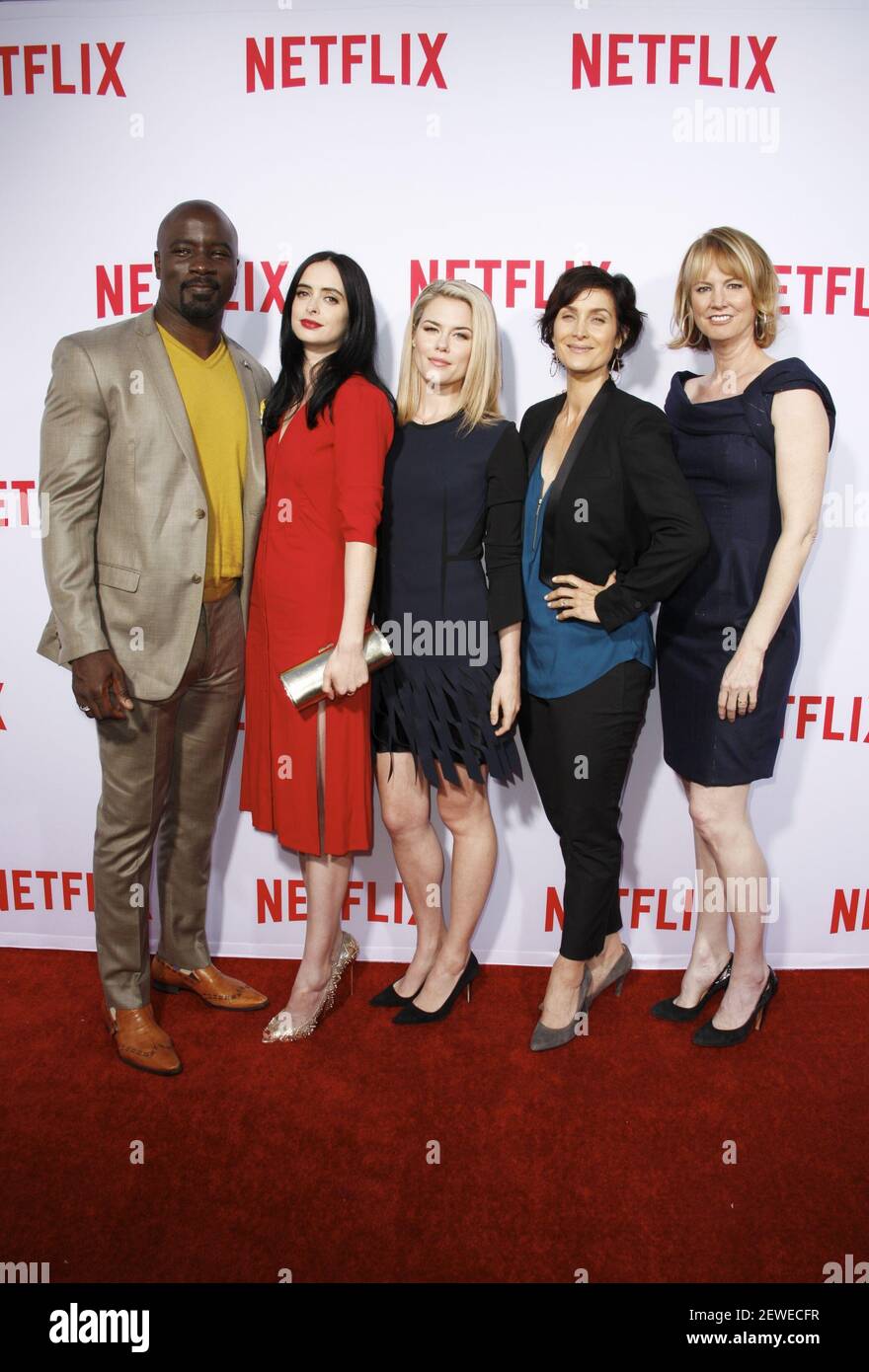 Actors Mike Colter, Krysten Ritter, Rachael Taylor, Carrie-Anne Moss ...