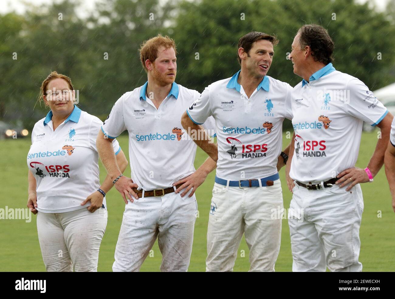 Melissa Ganzi, Prince Harry, Malcom Borwick and Bob Jornayvaz are seen ...