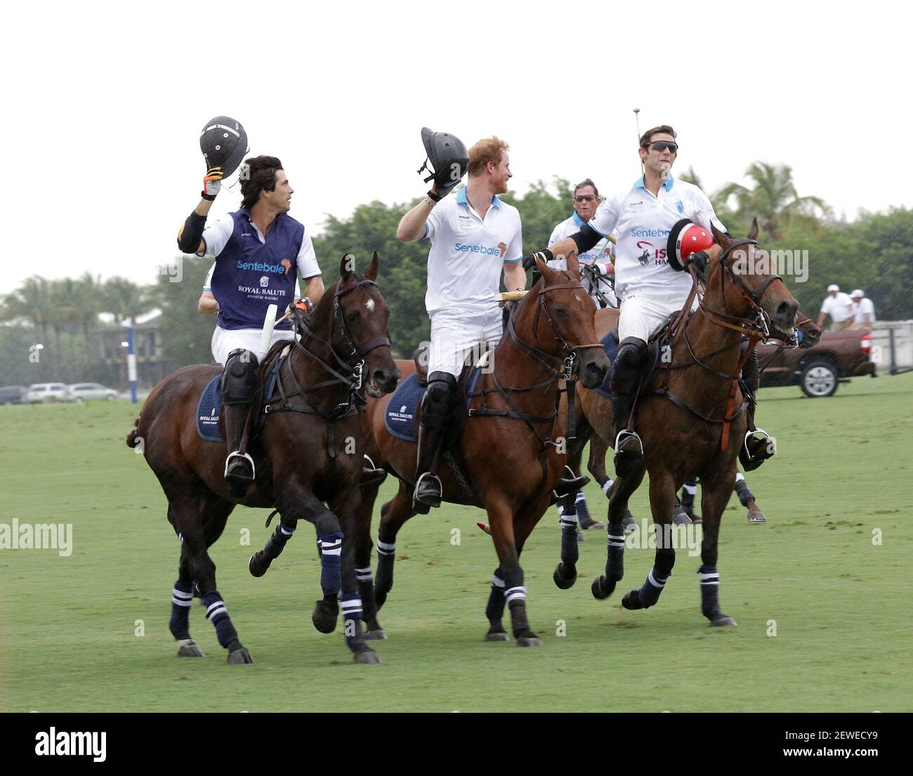 Nacho Figures, Prince Harry and Malcom Borwicc are seen participating ...
