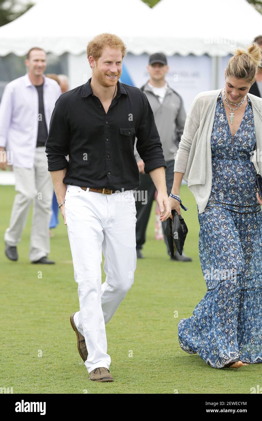 Prince Harry arrives at the 2016 Sentebale Royal Salute Polo Cup Stock Photo - Alamy