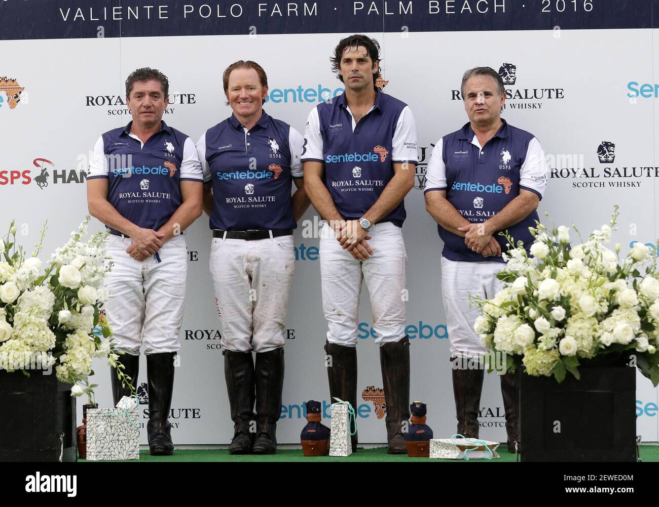 Royal Salute team Teodoro Calle, Marc Ganzi, Nacho Figures and Joe ...