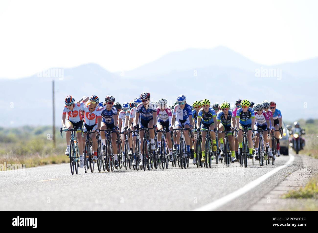 The women's peloton, Tour of the Gila, Silver City Stock Photo - Alamy