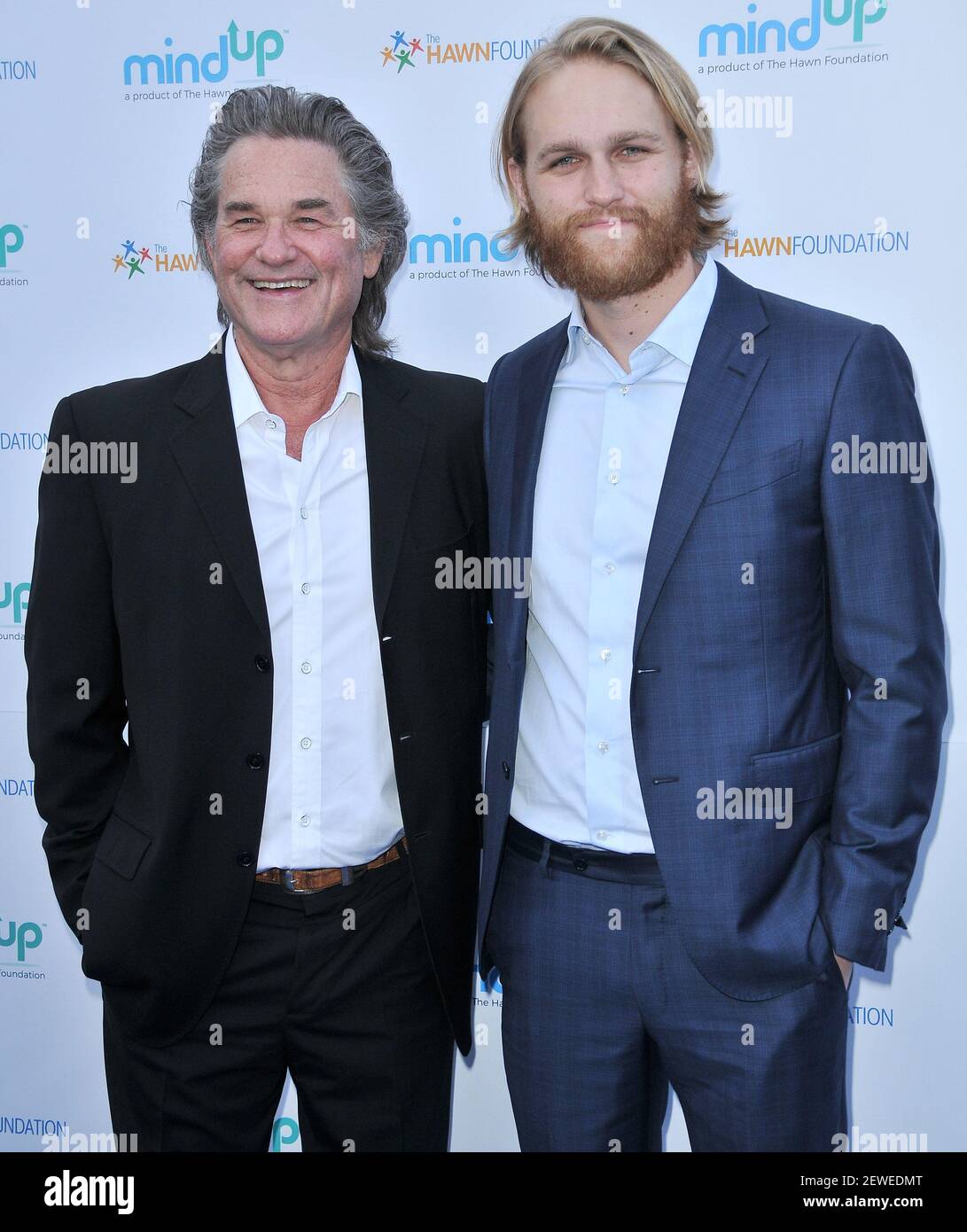 (L-R) Kurt Russell and Wyatt Russell arrives at Goldie's Love In For ...