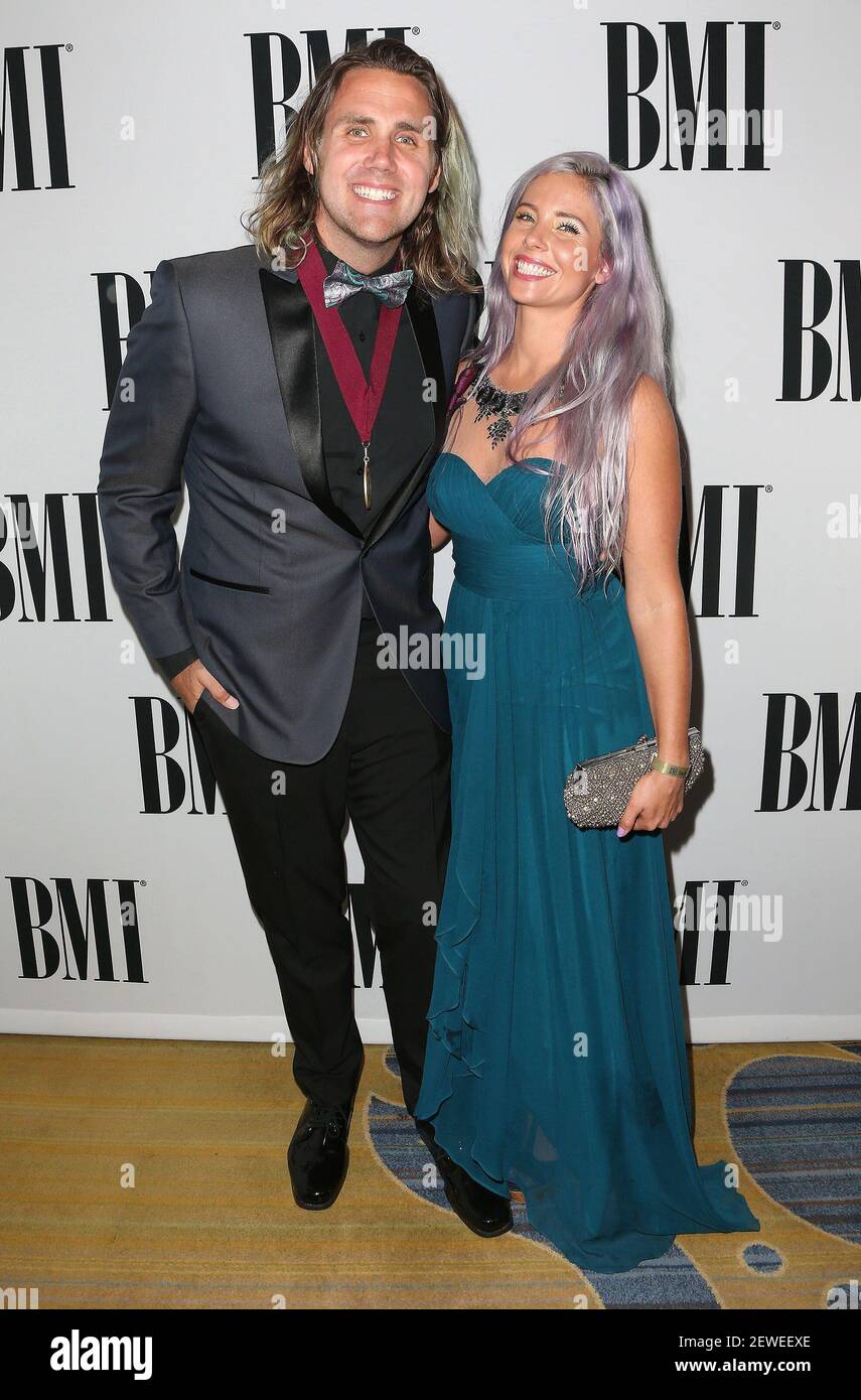 Jason Evigan, Victoria Eviga attending the 64th Annual BMI Pop Awards ...