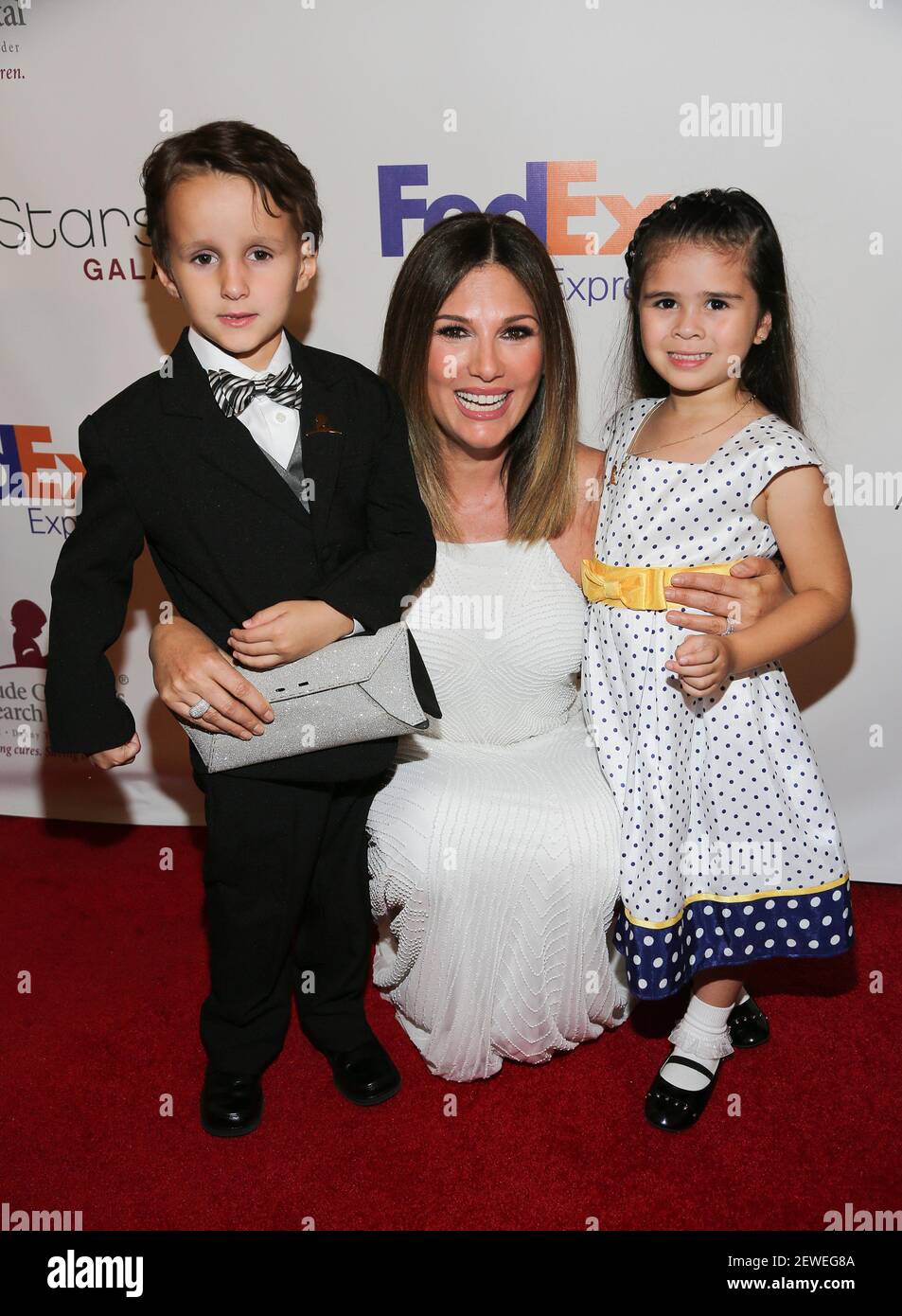 Nicolas Maxwell, Daisy Fuentes and Crista Anleu are seen during ...