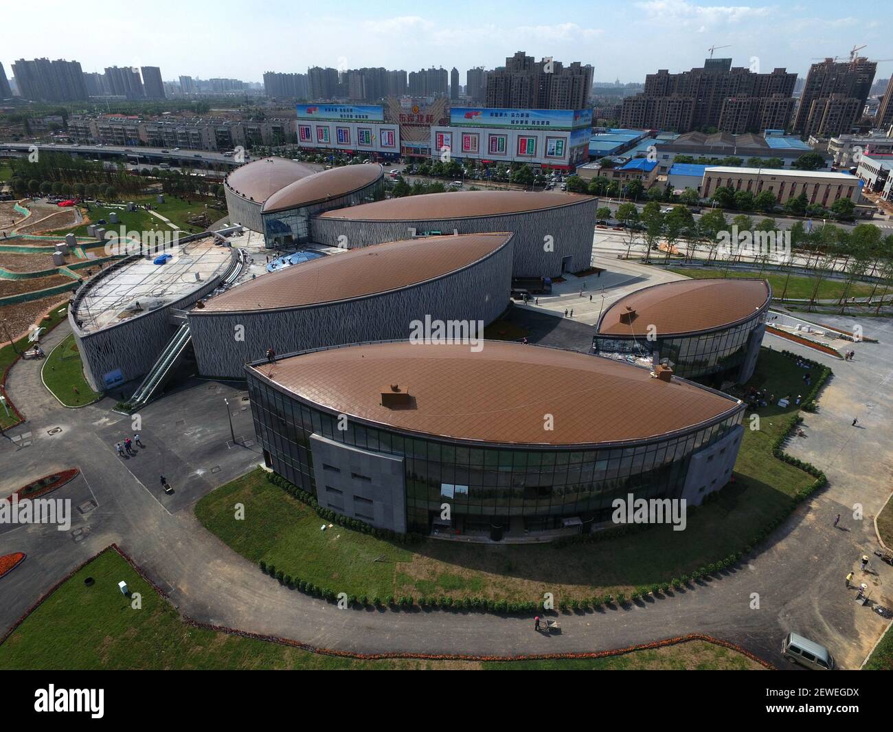 Photo taken on May 16, 2016 shows the panorama of Longping Rice Museum ...