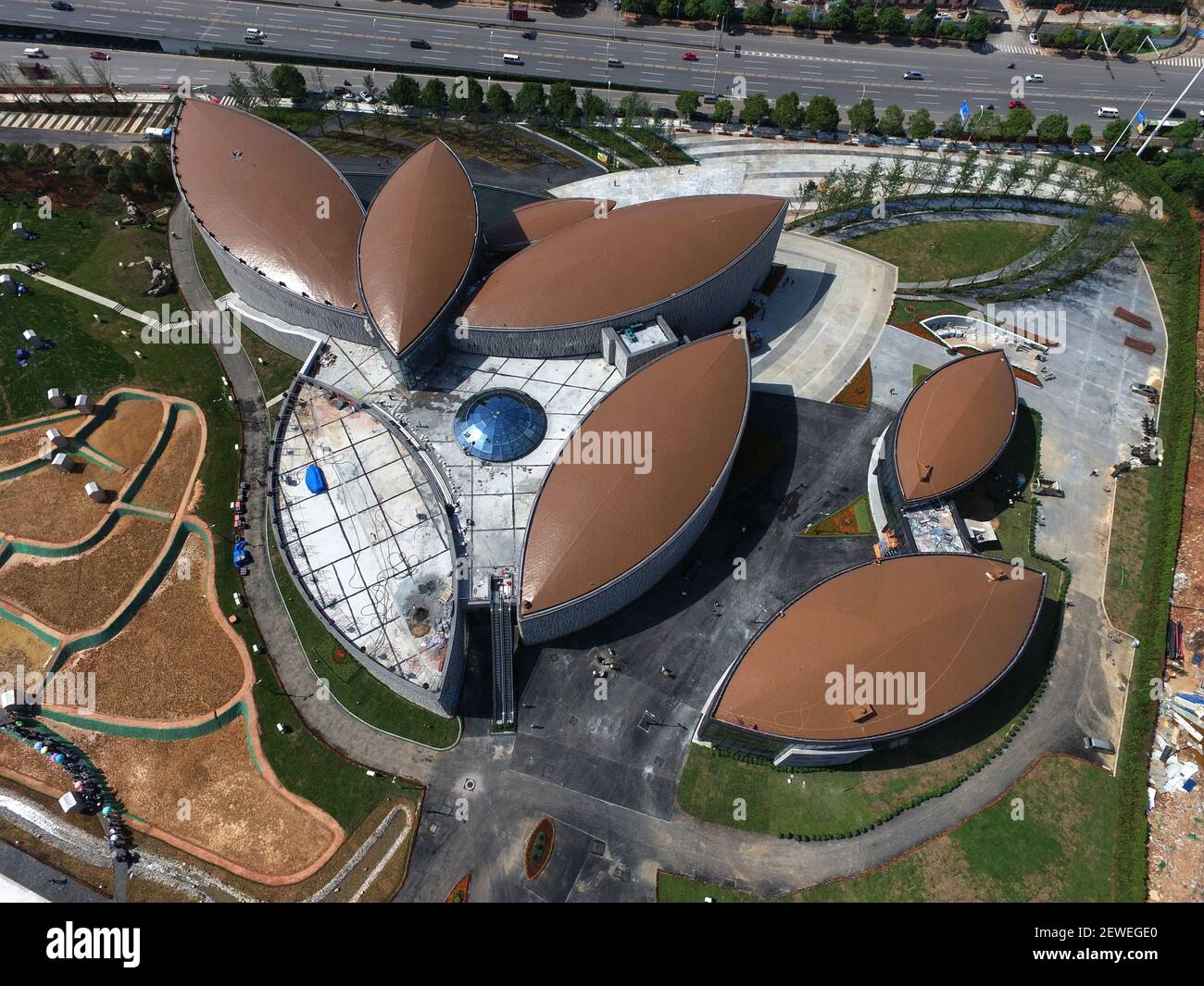 Photo taken on May 16, 2016 shows the panorama of Longping Rice Museum ...