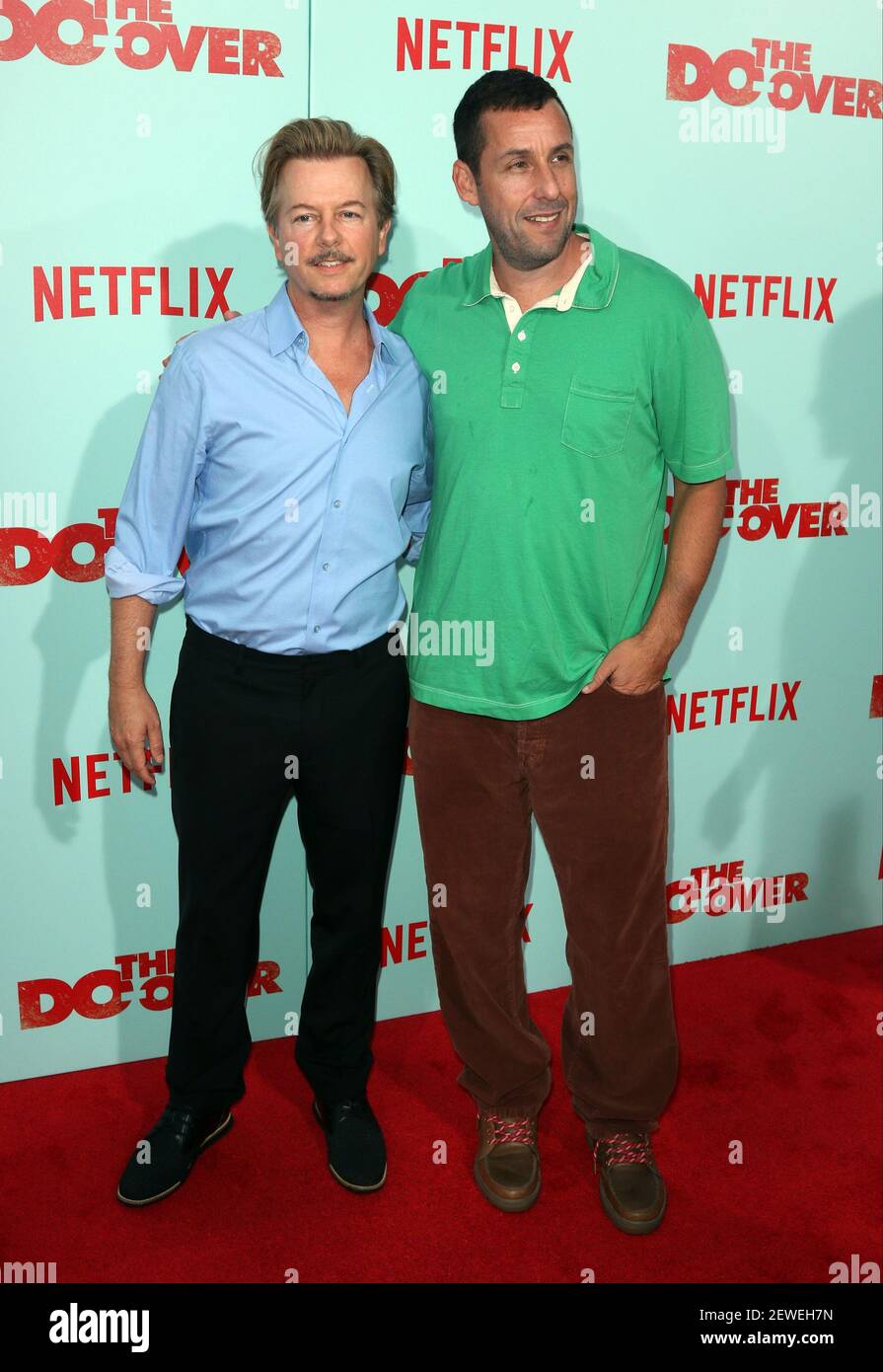 David Spade and Adam Sandler at Premiere Of Netflix's 'The Do Over ...