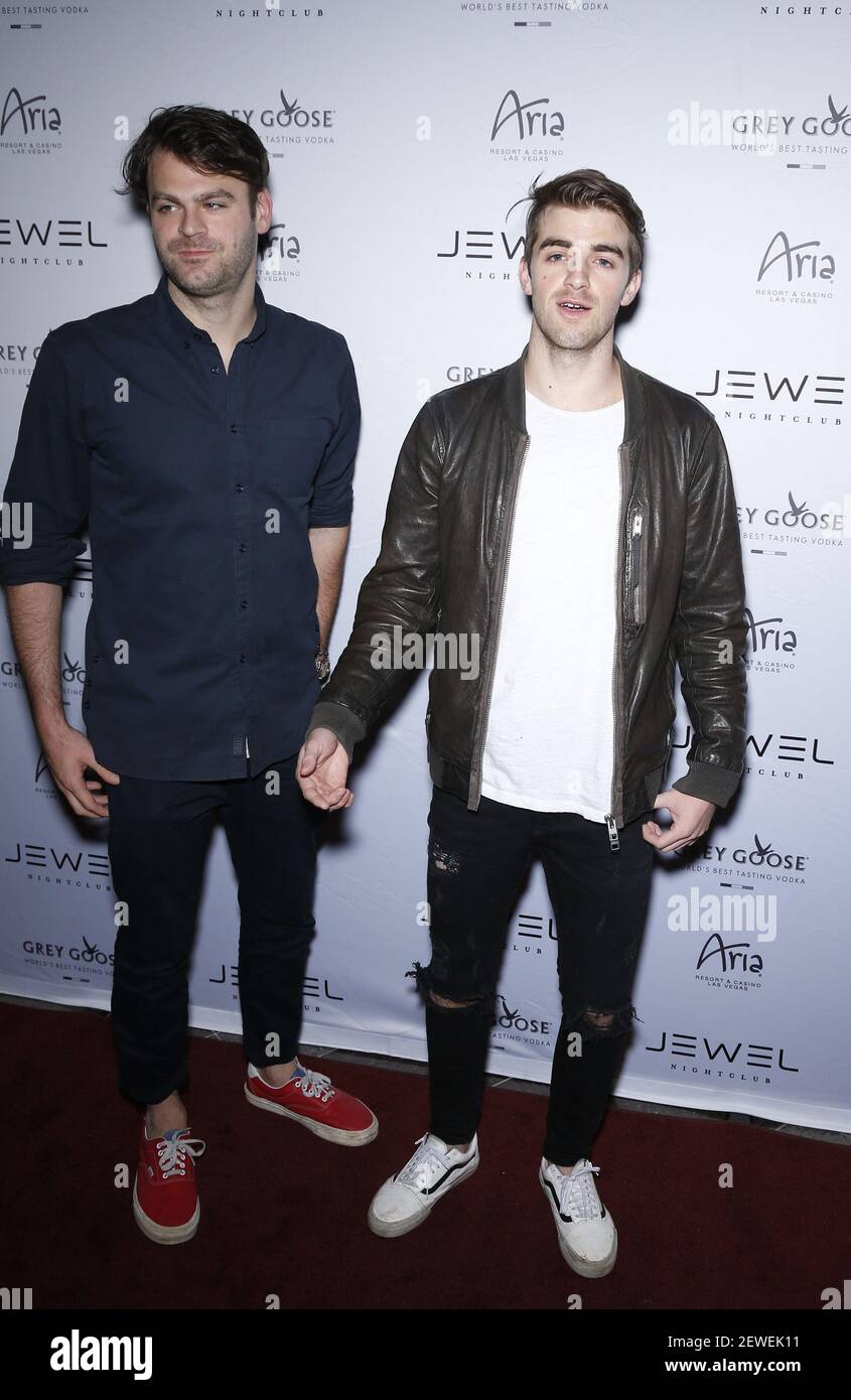 Chain Smokers attending the Jewel Nightclub at Aria Resort and Casino ...