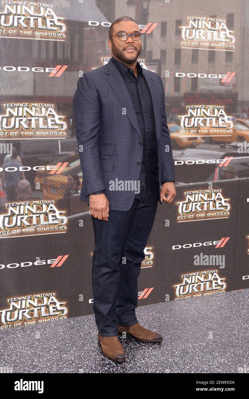 Actor Tyler Perry attends the "Teenage Mutant Ninja Turtles: Out Of The ...