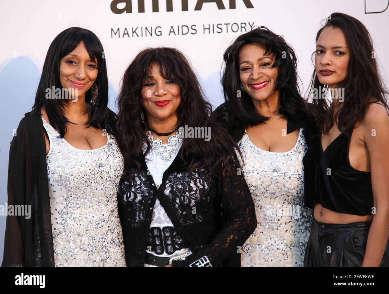 Debbie Sledge, Joni Sledge, Kim Sledge and Julie Allen-Sledge attends ...