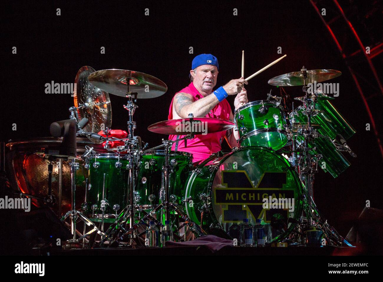 Drummer Chad Smith of Red Hot Chili Peppers at Columbus Crew Stadium ...