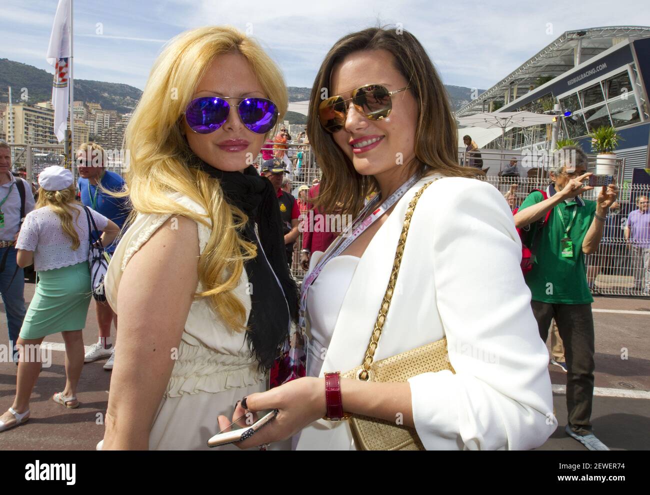 FIA Formula One World Championship with Audrey Tritto (left) and friend ...