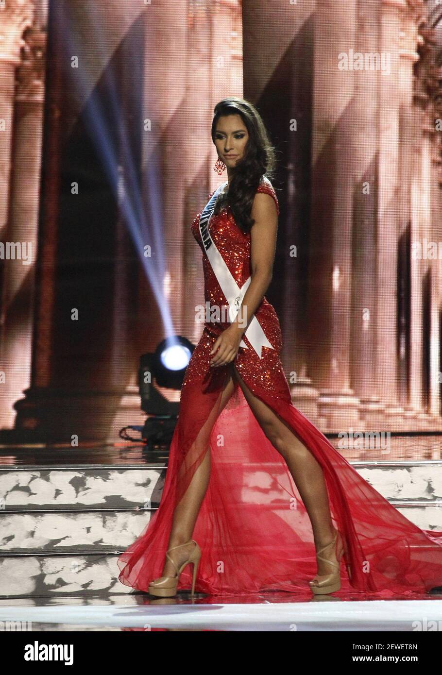 Miss Montana USA, Sibahn Doxey on stage during the 2016 MISS USA ...