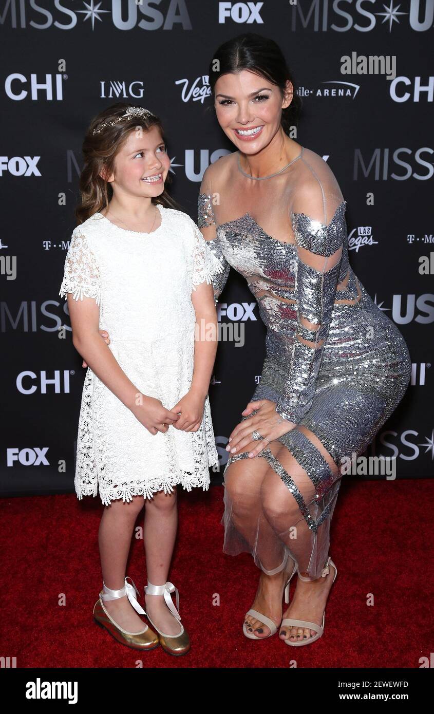 05 June 2016 - Las Vegas, NV - Ali Landry and daughter Estela. 2016 ...