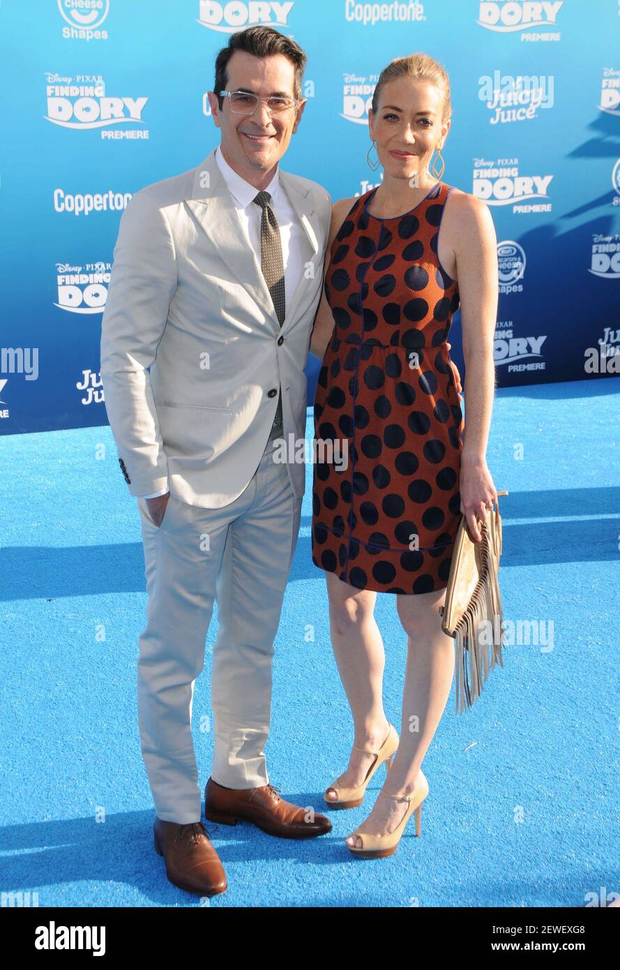 08 June 2016 - Hollywood. Ty Burrell, Holly Burrell. Arrivals for the ...