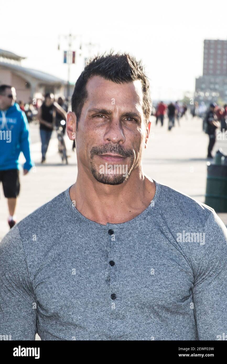 Singer Danny Wood of New Kids On The Block visits Coney Island on June ...