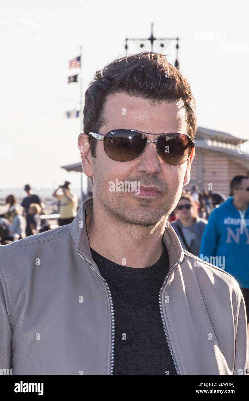 Singer Jordan Knight of New Kids On The Block visits Coney Island on ...