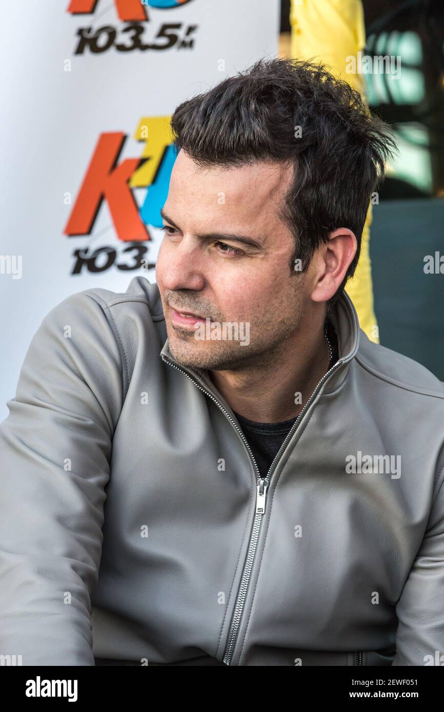 Singer Jordan Knight of New Kids On The Block visits Coney Island on ...