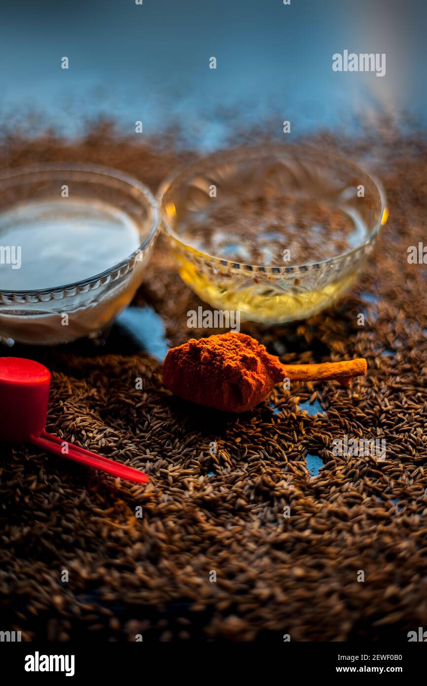 Face mask for pimple-acne free skin consisting of some cumin seeds ...