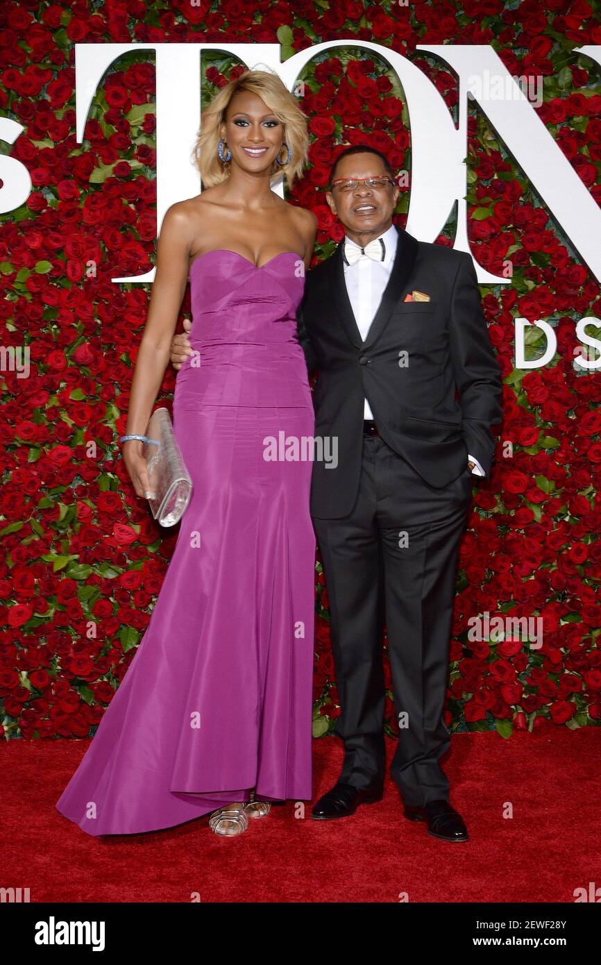 Lauren Maillian Bias and Stephen C. Byrd attend The American Theatre ...